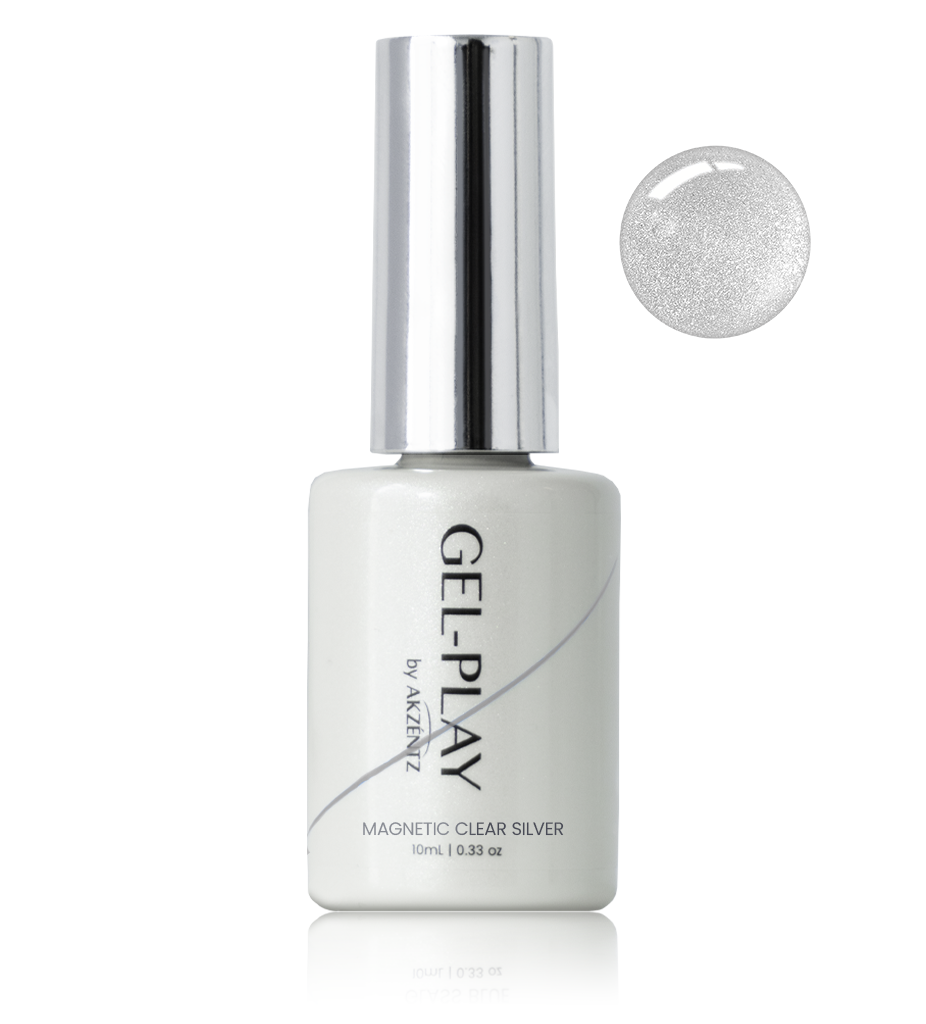 Gel-Play Magnetic Gel Clear Silver – Akzéntz®